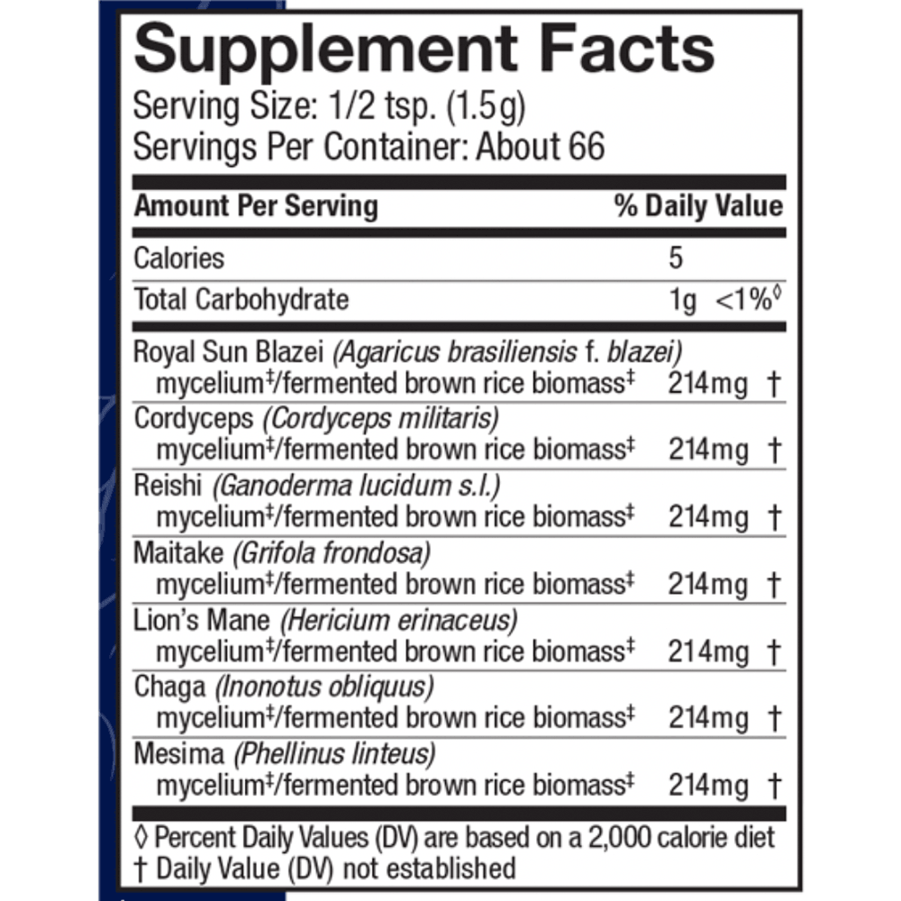 Stamets 7® Mushroom Mycelium Powder 66 Servings – Farmacy.com